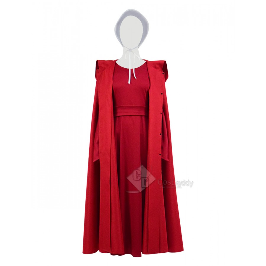 Cosdaddy The Handmaid's Tale Offred Cosplay Red Long Dress Costume