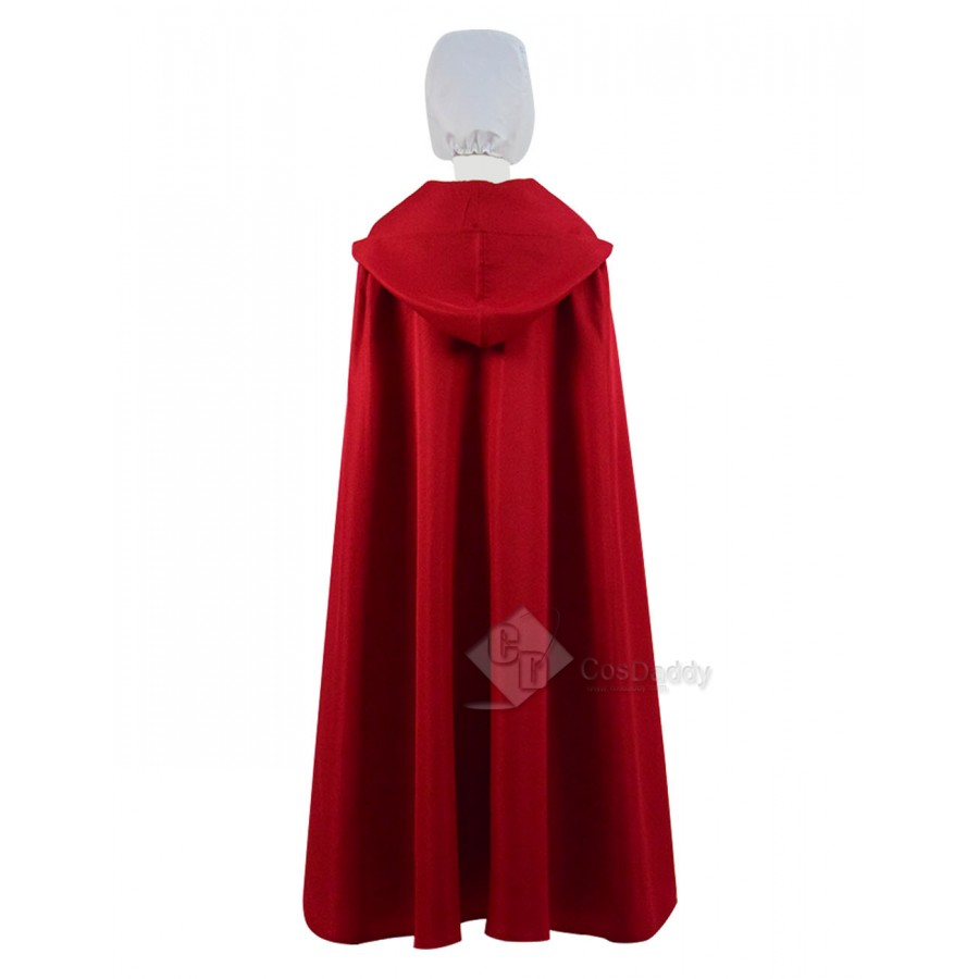 Cosdaddy The Handmaid's Tale Offred Cosplay Red Long Dress Costume