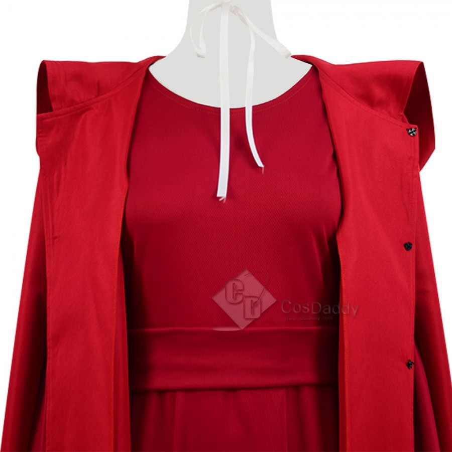 Cosdaddy The Handmaid's Tale Offred Cosplay Red Long Dress Costume