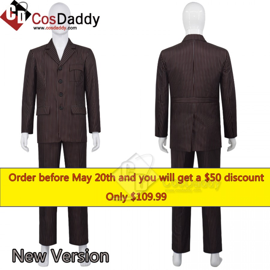 10th Doctor Brown Suit Blue Striped Doctor Who Tenth Doctor Cosplay ...