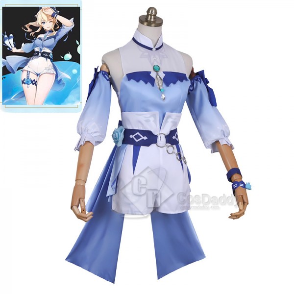 CosDaddy Best Genshin Impact Qiqi Cosplay Costume Deluxe Full Set
