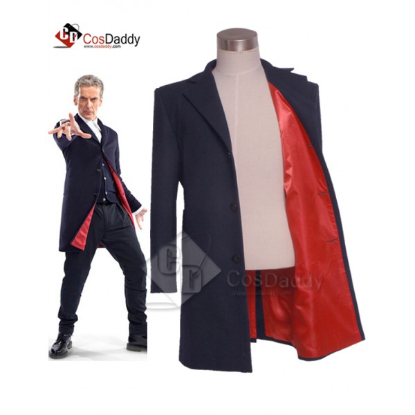Doctor Who 2017 Christmas Special 12th twelfth Doctor Black Velvet Coat